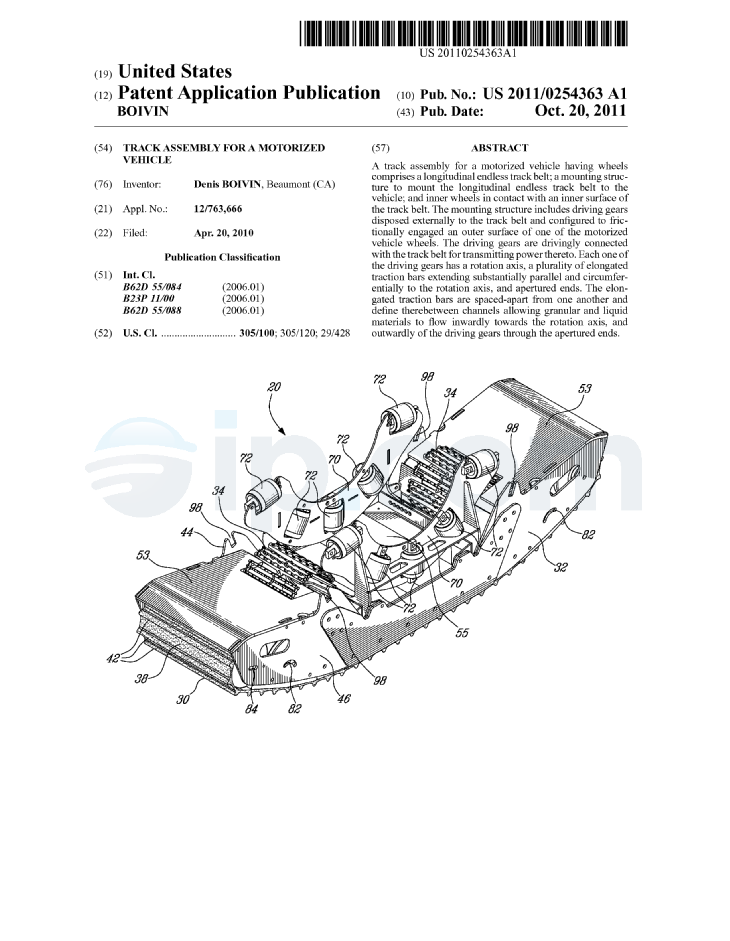 Snowmobile suspension system (CA) – AD Boivin Design Inc